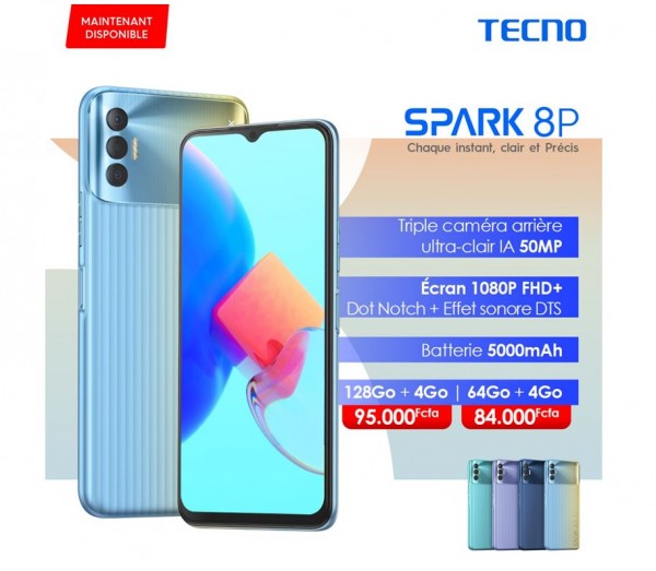 Côte d'Ivoire : TECNO Mobile, la version PRO du SPARK 8P avec son appareil photo de 50 MP est ...