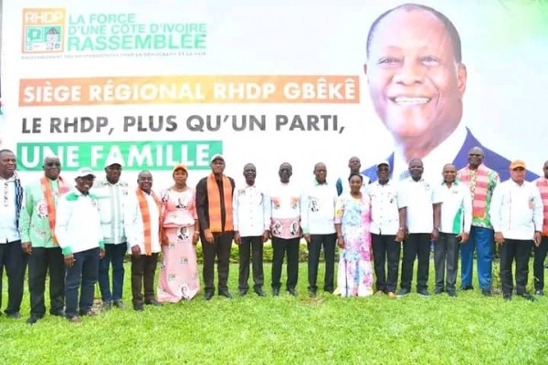 Côte d'Ivoire : Gbêkê, Ahoussou présente les candidats aux locales, enregistre l'adhésion des ...